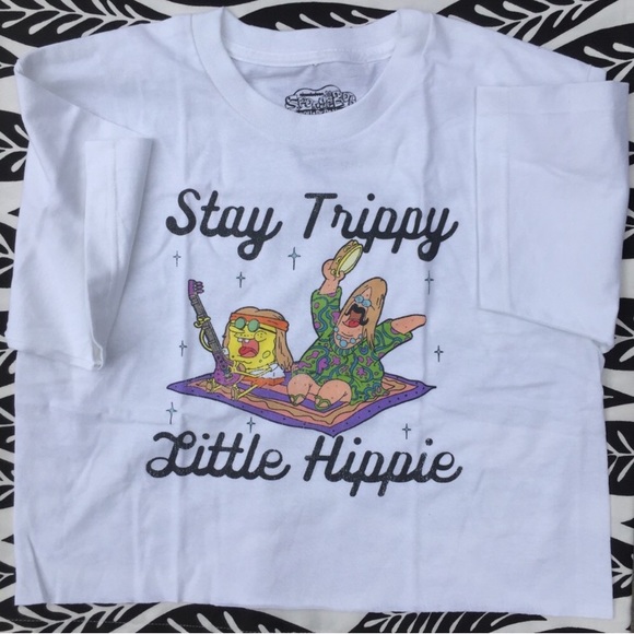 Nickelodeon | Tops | Spongebob Hippie Shirt | Poshmark